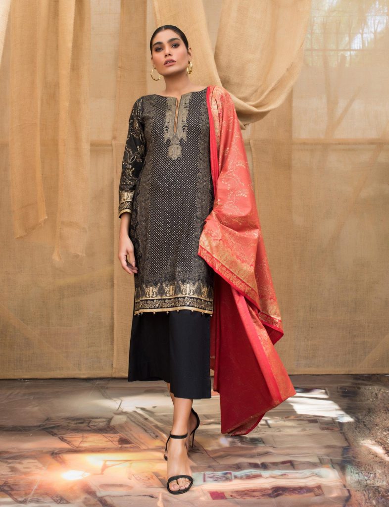 ZS Banarsi-05 (3 Piece Unstitched Lawn Suit) - SAMAJ